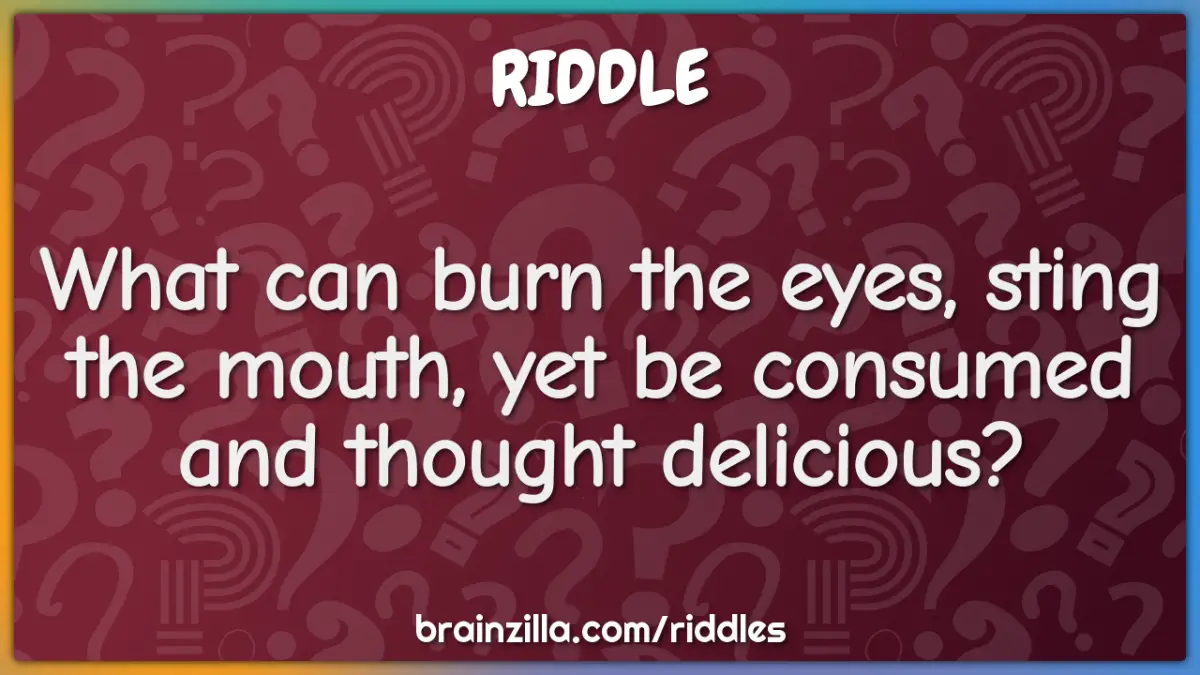what can burn the eyes sting the mouth - Infrared for Health